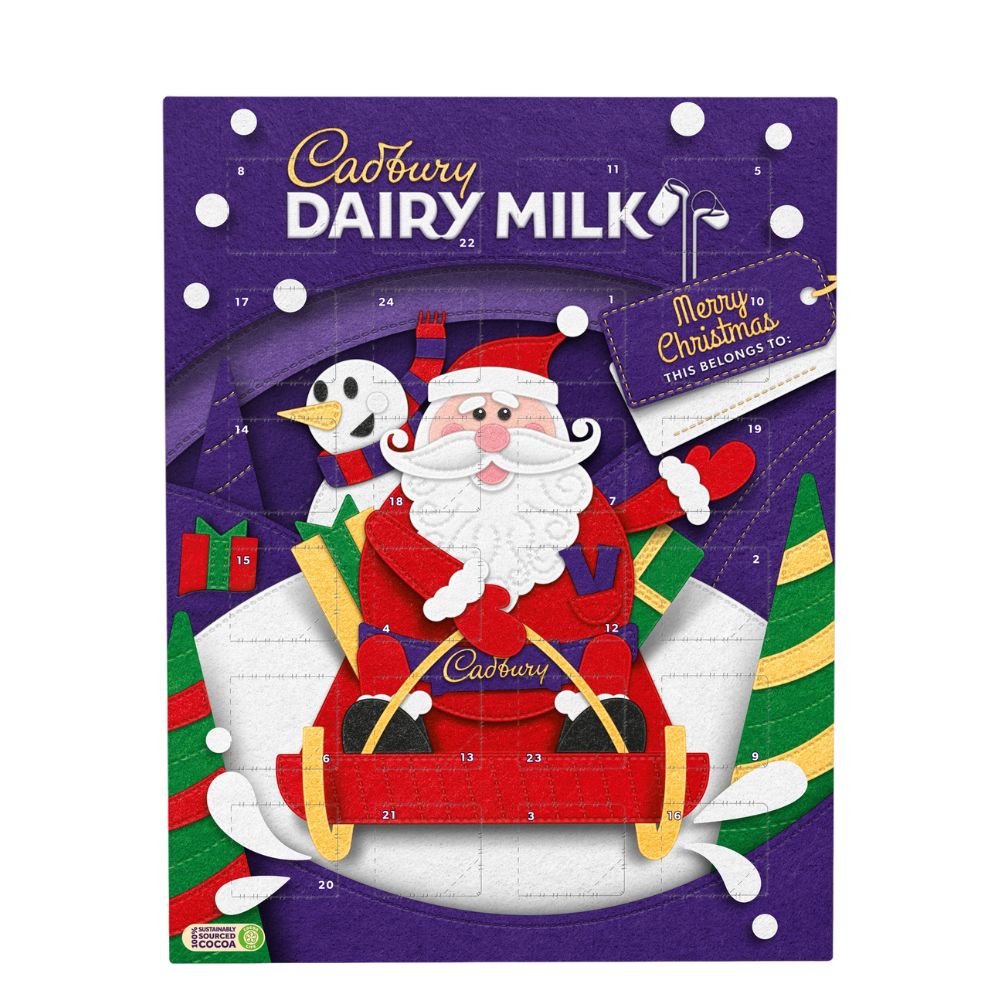 CADBURY DAIRY MILK ADVENT CALENDAR 12 X 90G - Scottish Grocers