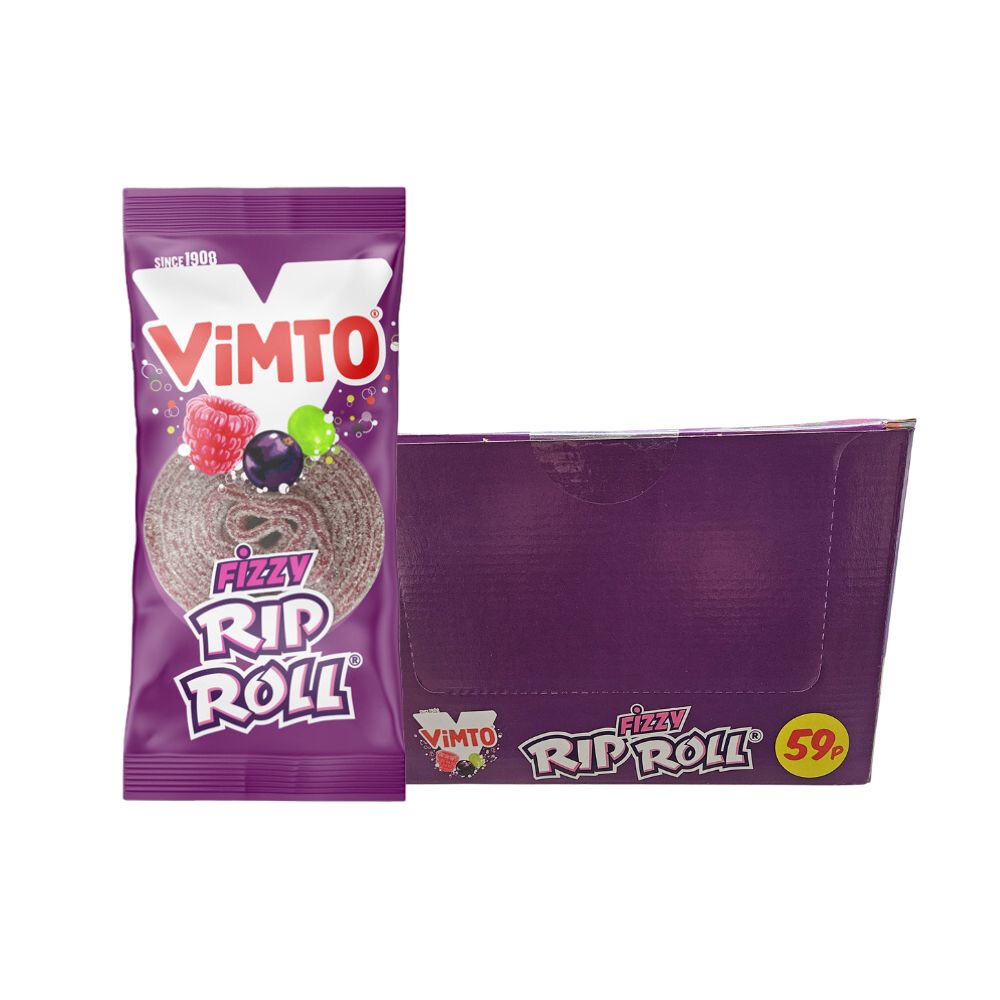 Vimto Fizzy Rip Roll 40 x 34g - Scottish Grocers