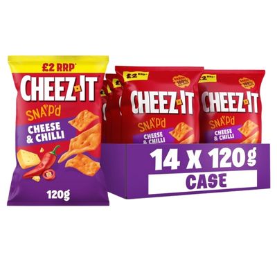 Cheez-It Cheese & Chilli Crispy Snacks 14x120g - Scottish Grocers