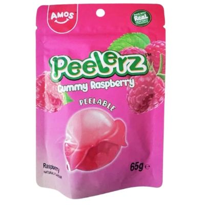 Peelerz Gummy Raspberry 65g - Scottish Grocers