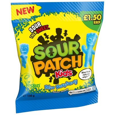 Sour Patch Kids Blue Raspberry Sweets 10 x 130g - Scottish Grocers