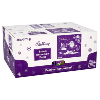 Cadbury Chocolate Christmas Selection Pack 26 x 78g - Scottish Grocers